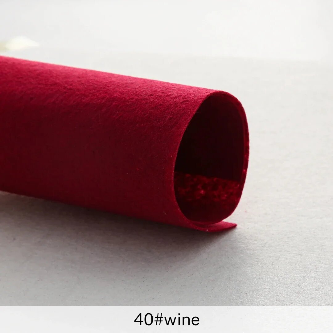 Нетканый фетр для рукоделия Красный, 40 x 90cm 1pc, 40