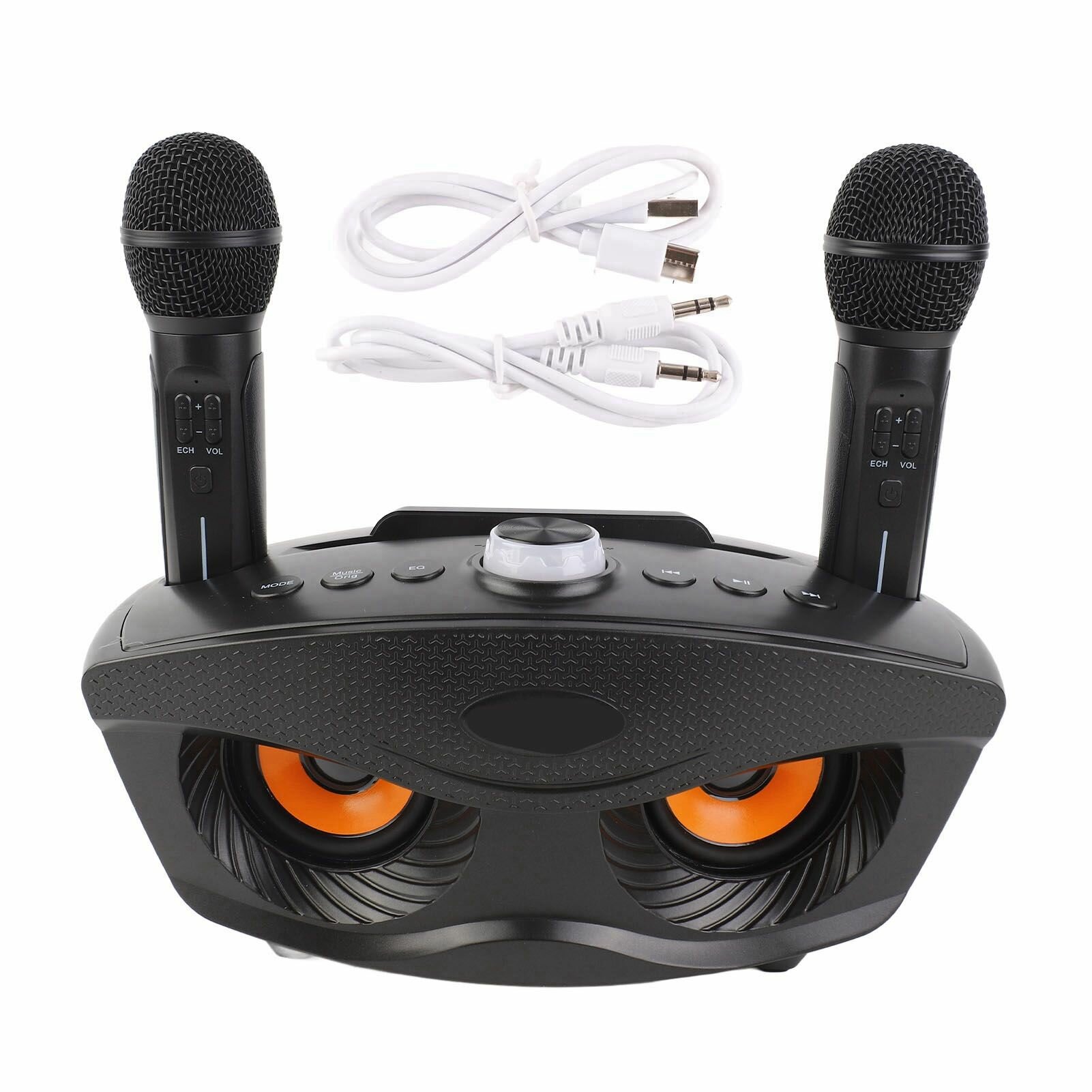 Инновационная беспроводная караокесистема Microphone System Dual Professional Home KTV Owl
