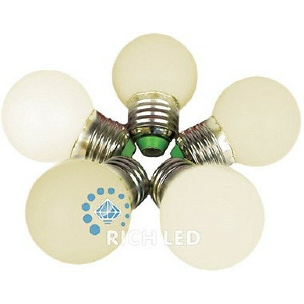 Лампа светодиодная G45 E27 220В 2Вт 3000K RL-B-E27-G45-24V-2W-WW