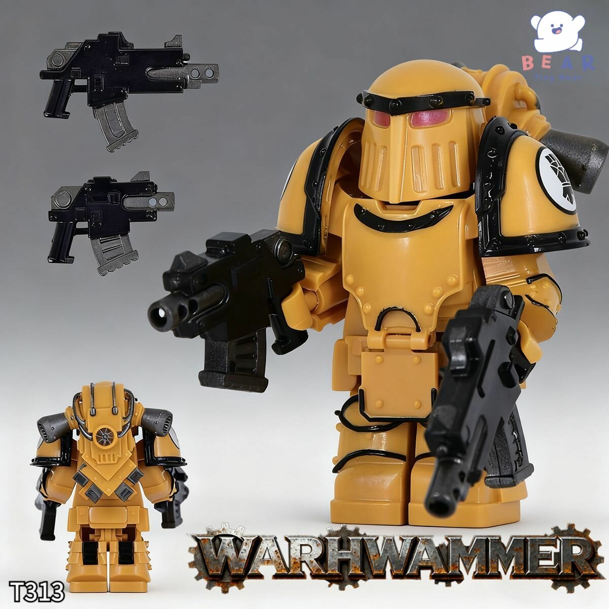 (Новинка в октябре) Минифигурка Warhammer 40K-MK3 из бронированных строительных блоков, модель Warhammer 40,000 Emperor Warrior, минифигурка MOC, совместимы с легo конструкторами