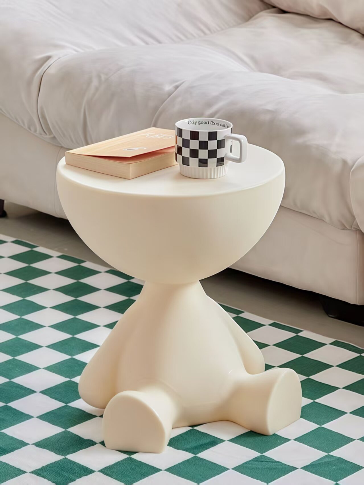 Журнальный столик, для офиса, пластик, черный, 37 см x 40 см x 40 см