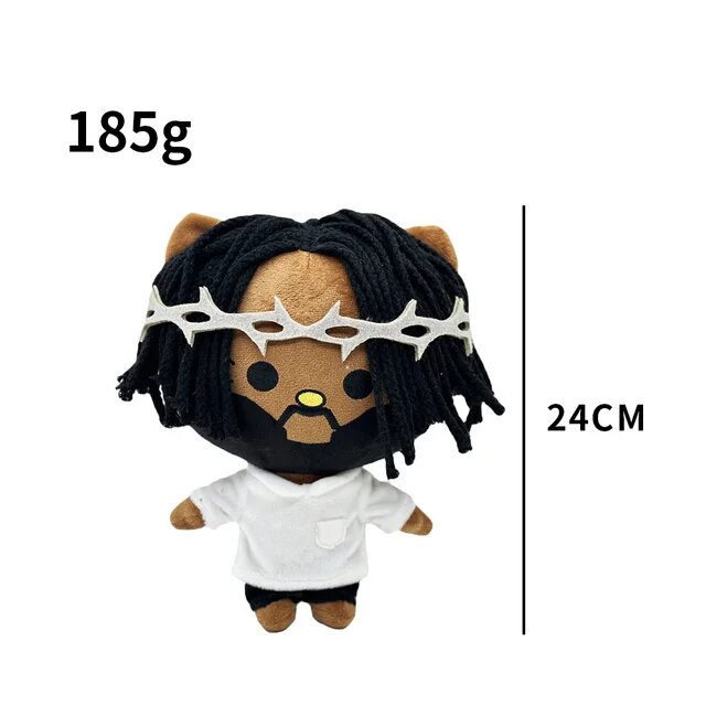 Плюшевая кукла Hello Kitty Tupac Mf Doom Kali Uchis LIL PEEP с одеждой, мягкая плюшевая игрушка, подарок для фанатов,