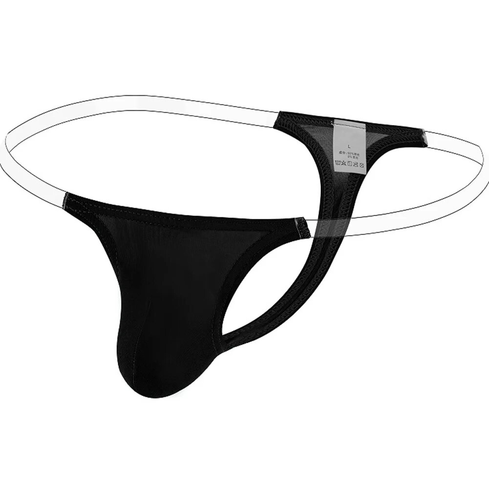 Мужские стринги из полиэстера Черный, XXL, Black