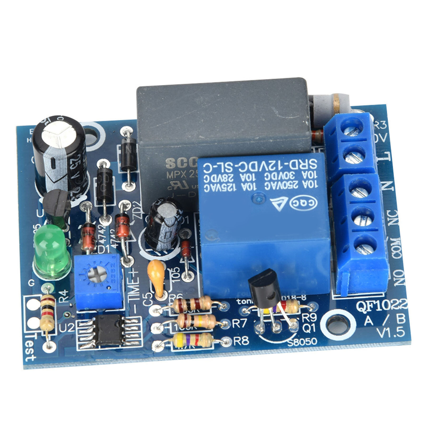 Модуль реле времени с регулируемой задержкой выключения 220 В переменного тока (0~10 мин)