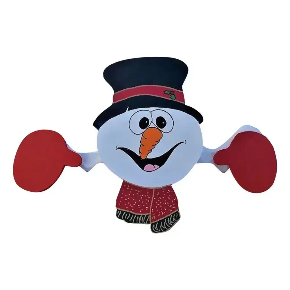 Украшение на забор Снеговик, цвет Snowman