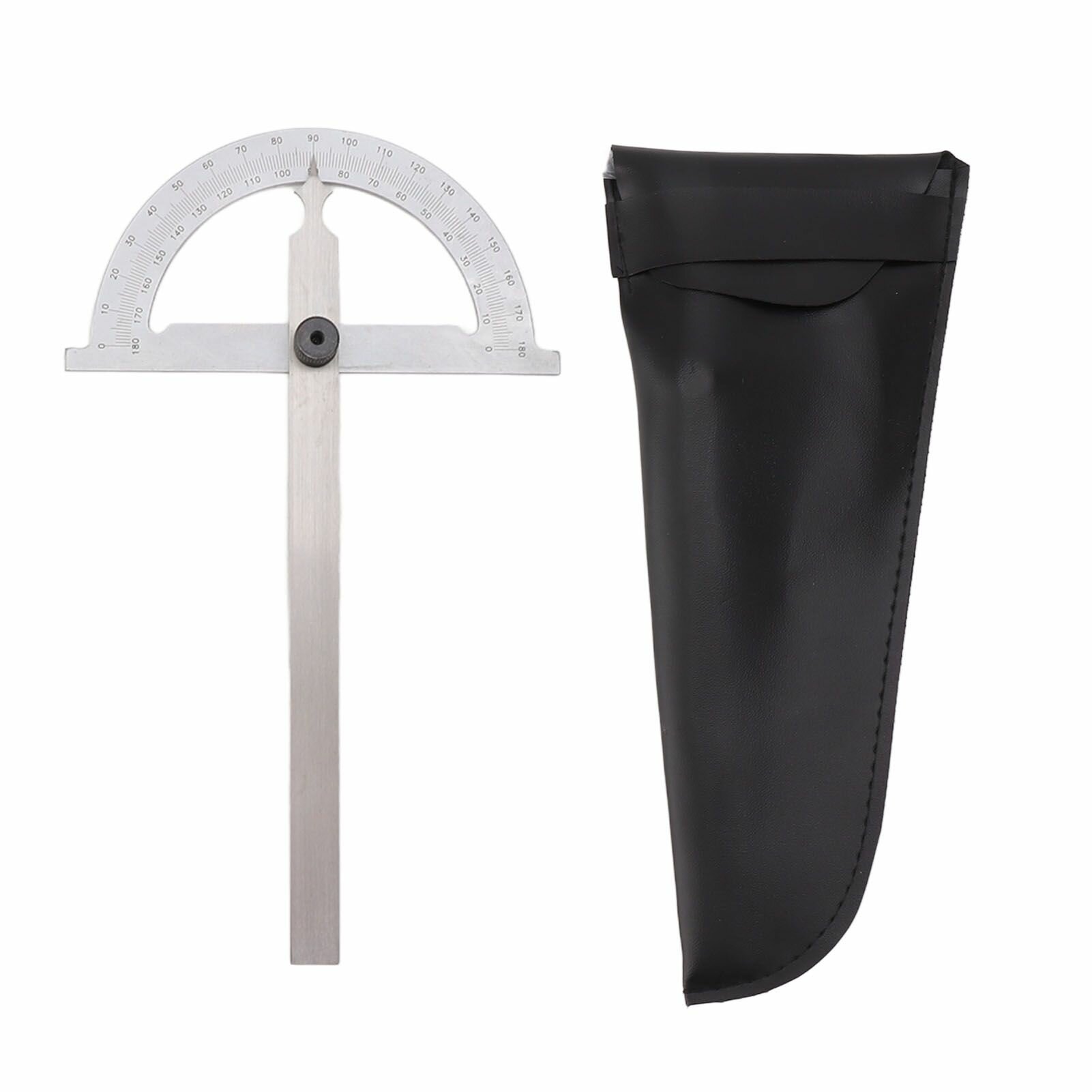 Угловая линейка 120x150 мм, высокоточная шкала, вращающийся гибкий крепежный транспортир, универсальный угломер