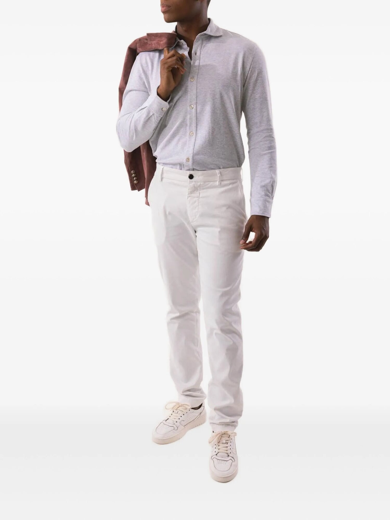 Брюки Eleventy Stretch-design chino pants, размер 33, белый — фото 1