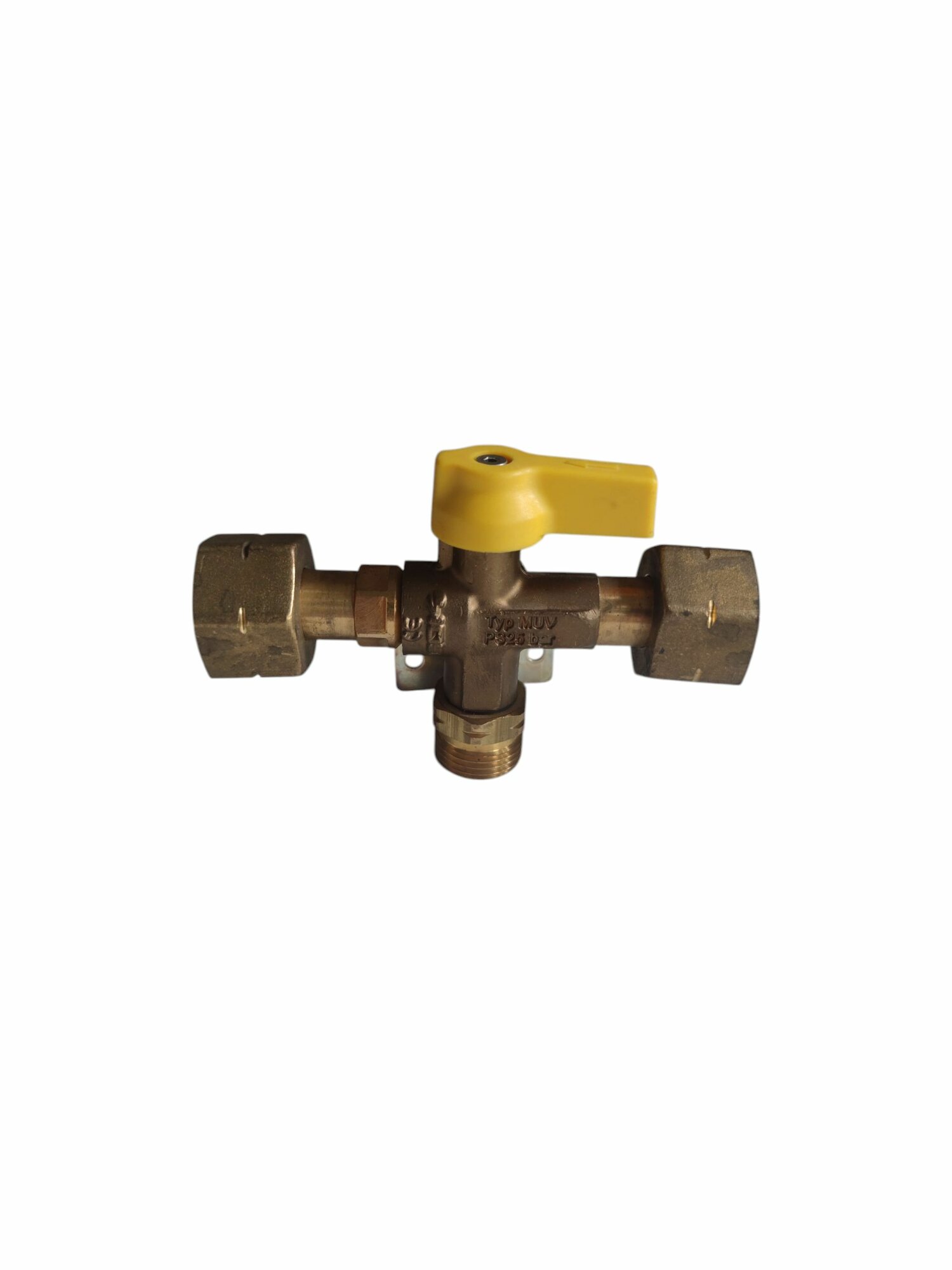 Ручной переключающий клапан с трехходовым краном GOK (Германия) 02 514 45