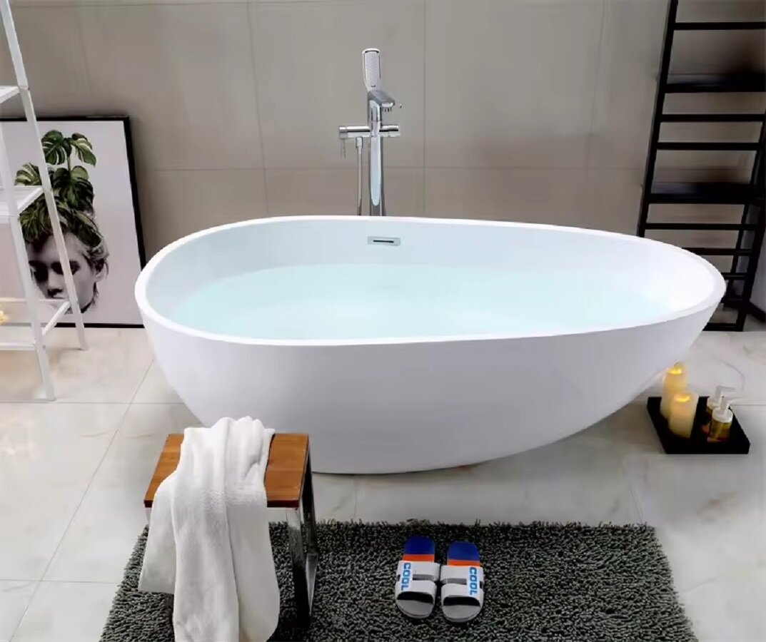 Отдельностоящая акриловая ванна Cerutti SPA MiMi 160 CT11288 без гидромассажа