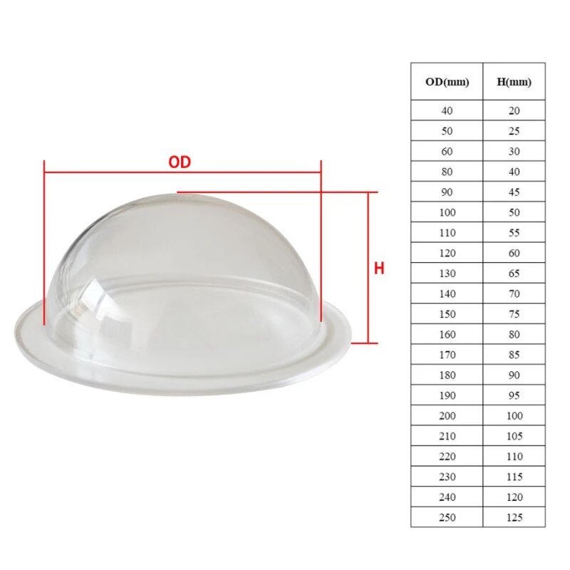 Прозрачный акриловый чехол для камеры видеонаблюдения 50x25mm