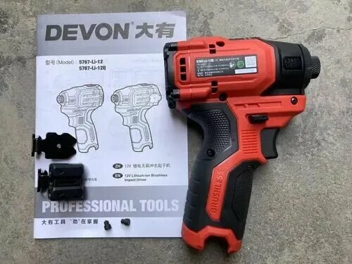 Электрическая партия DEVON 5767Q - это только хостинг без батарей и зарядных устройств. Зарядное устройство для аккумуляторов нового поколения 12V 5208 5209.