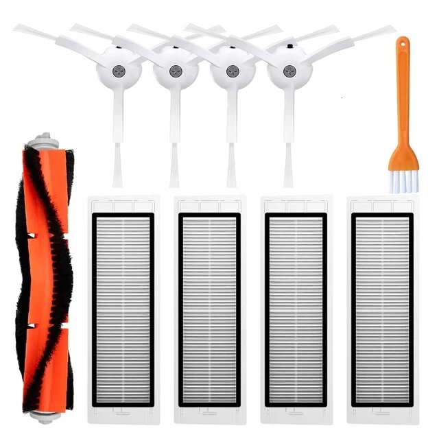 Запасные части для робота-пылесоса Xiaomi Roborock S5 S50 S51 S55 S6 S60 S6 Белый, 9PCS SET W