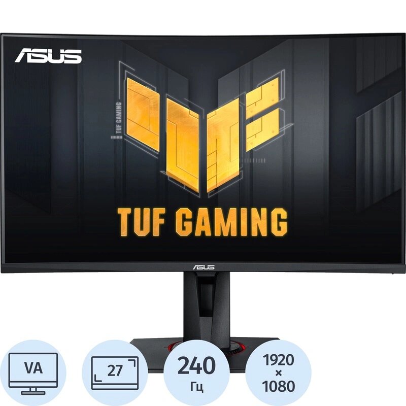 Монитор Asus 27 VG27VQM VA FHD 1ms HDMI DP USB HAS Piv 240Hz 350cd Ex Cur