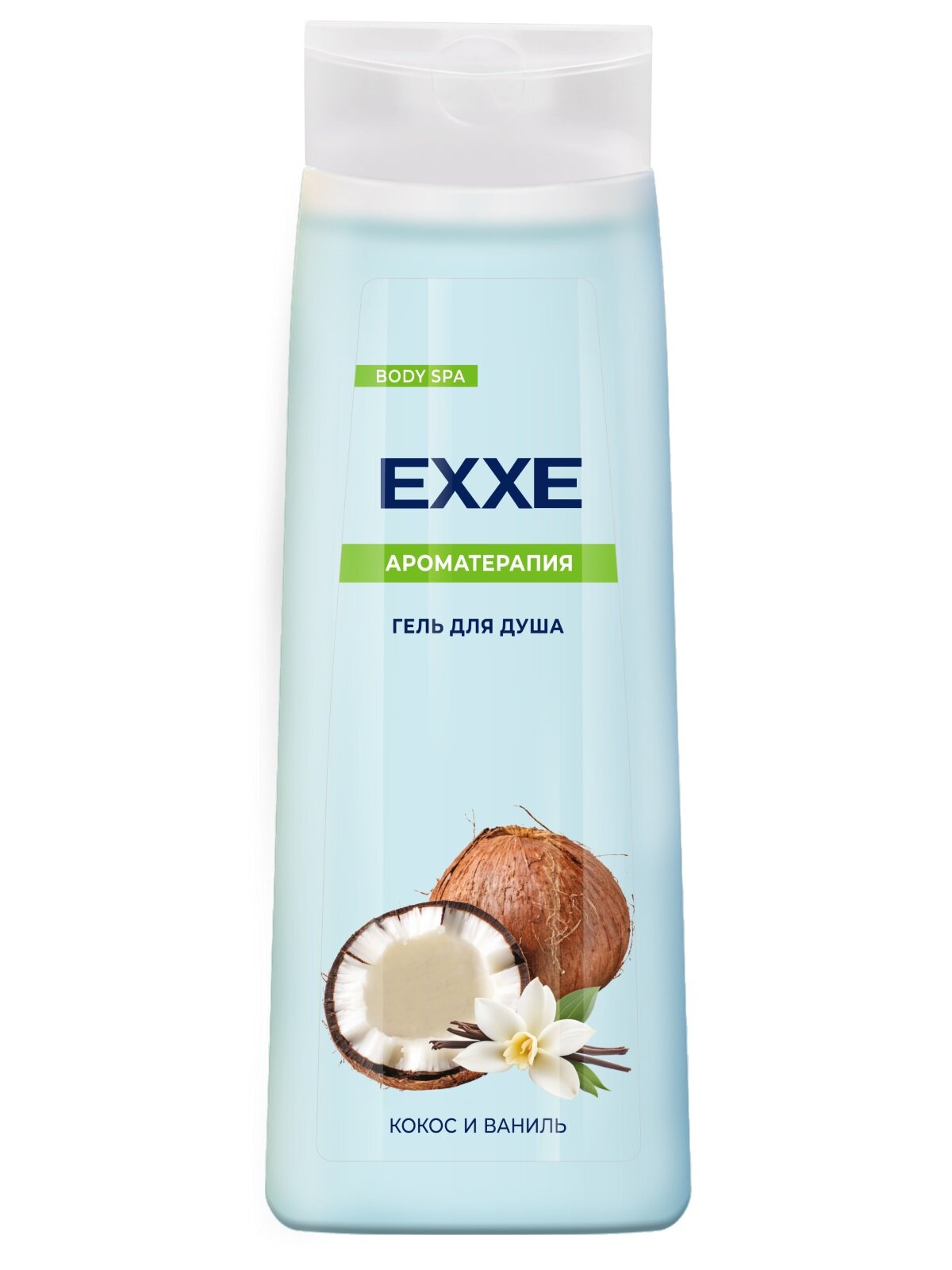 Гель для душа EXXE Body SPA увлажняющий аромат Кокос и ваниль 400мл