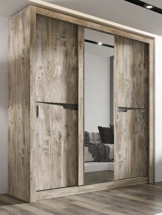 Шкаф-купе Ривьера 2.0 (Дуб Юкон, Бетон темный) 2000х2200х616 МИФ