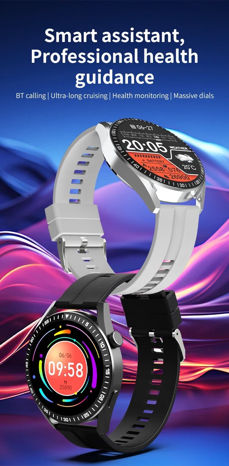 Smart Watch 1.36" Black BKSE — фото 1