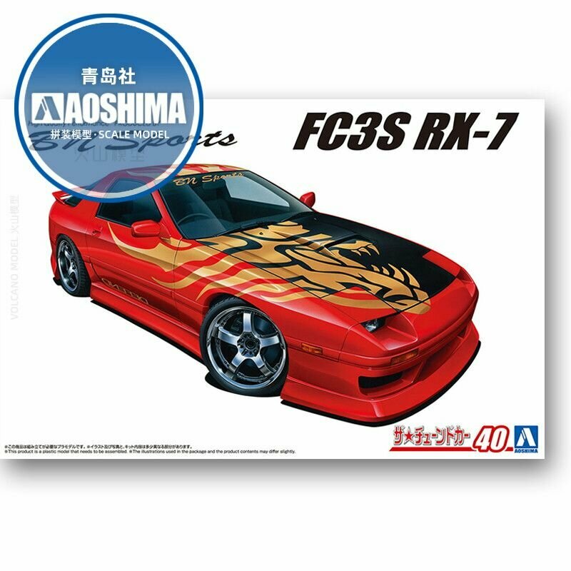 Сборная модель Машинка Aoshima-06820D 1/24 BNSPORTS Mazda FC3S RX-7 1989 car model kit