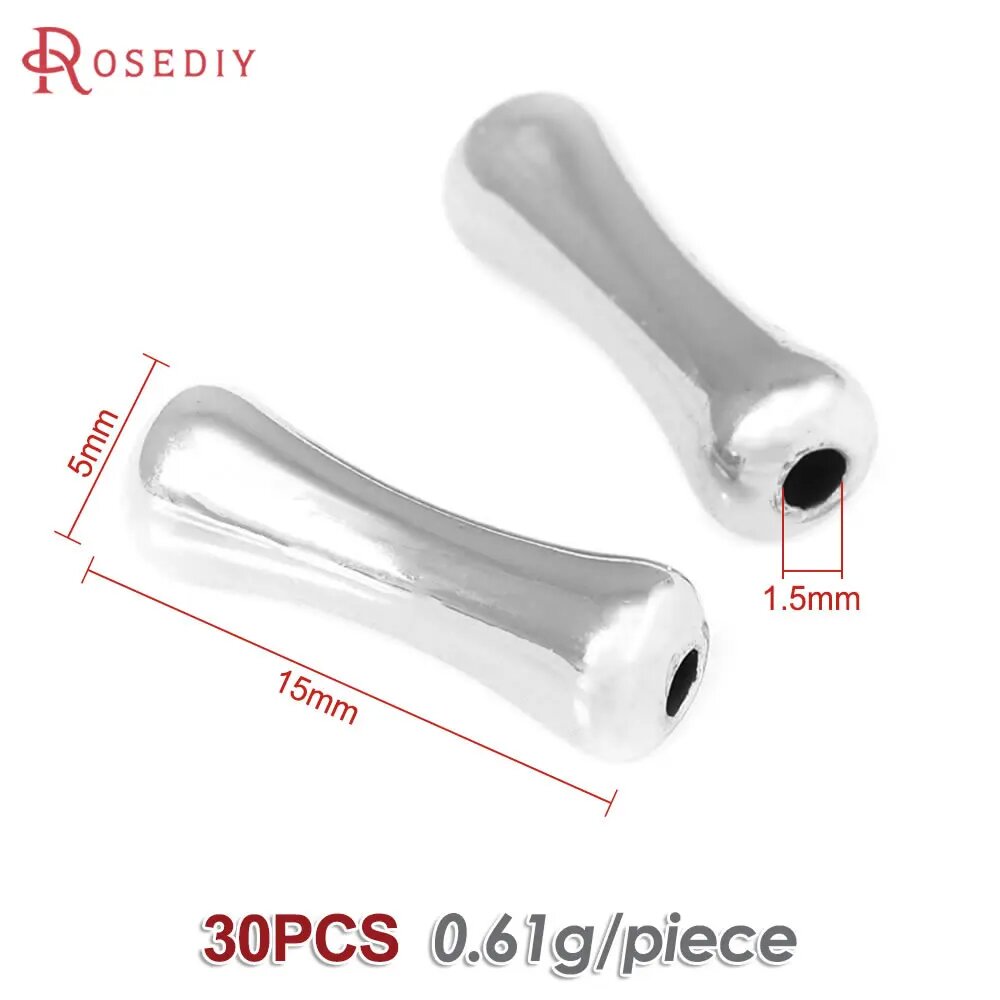 Латунные бусины-разделители формы талии для браслетов Rosediy