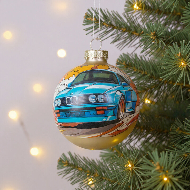 Игрушка на ёлку BMW , елочная игрушка