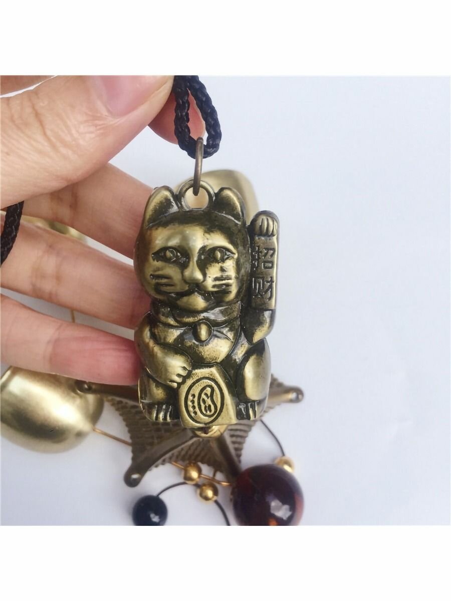 Металлический колокольчик для дверей, счастья и удачи