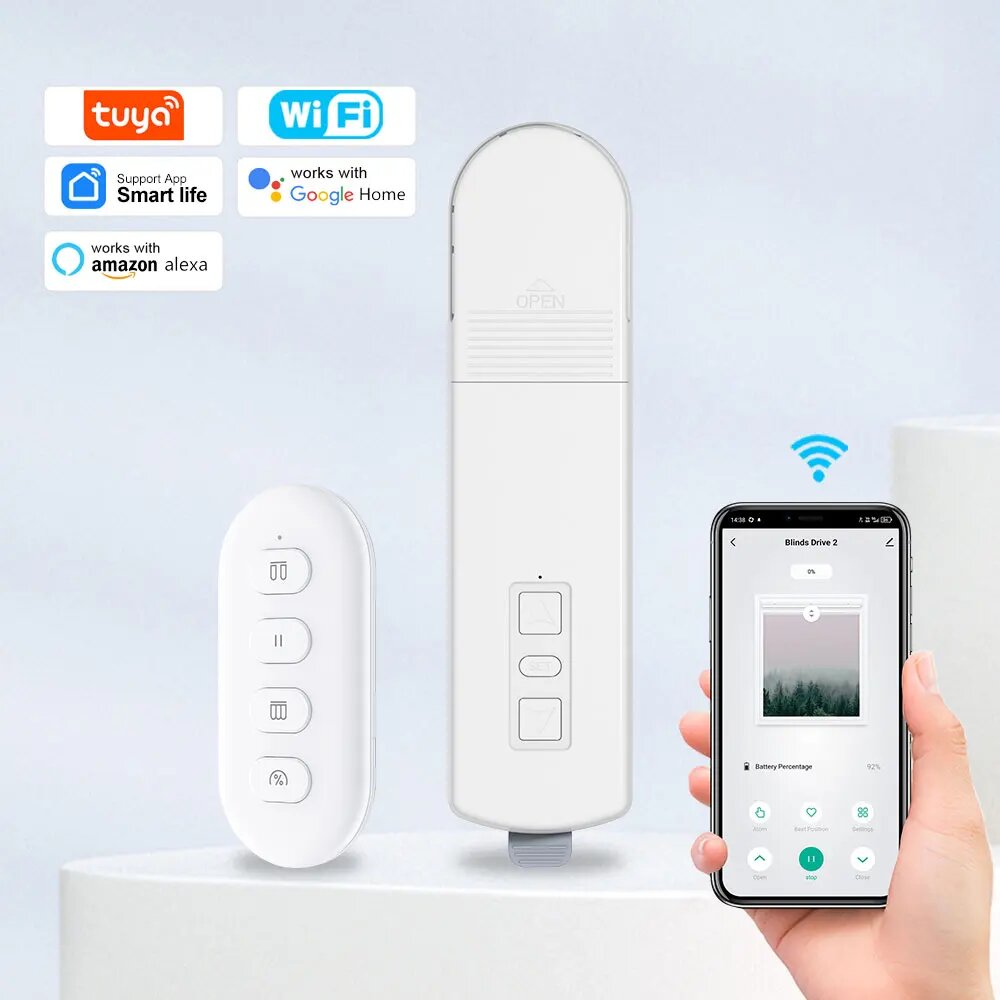 Умный мотор для штор Tuya Wi-Fi EU PLUG
