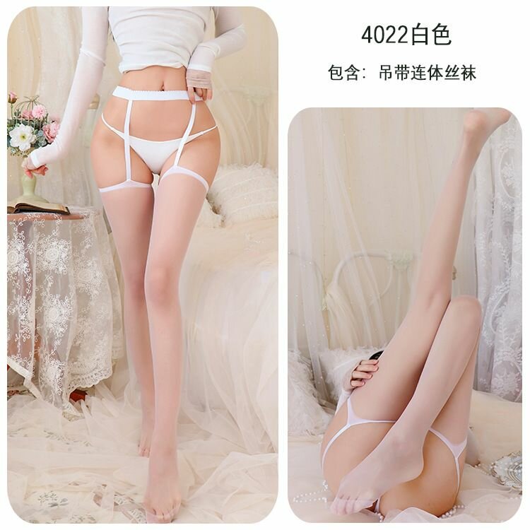 Длинные ночные сексуальные эротические чулки с подвязками, черные шелковые , соблазнительные тонкие выше колена, цельные 4022