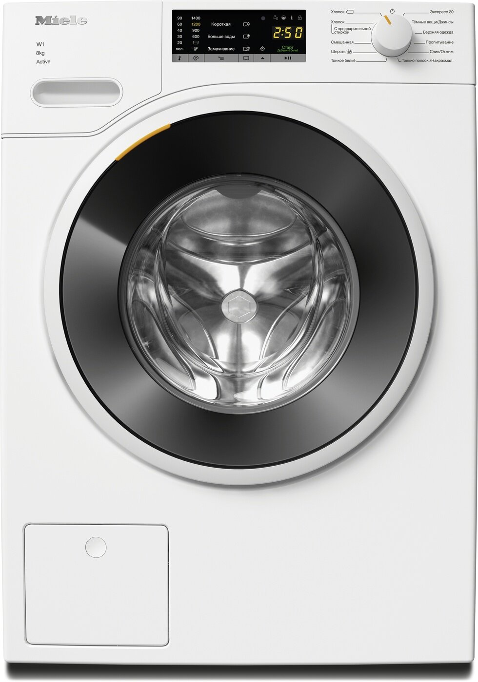 Стиральная машина Miele WWA120 WCS 8kg Active Lotus White, белый лотос, русское меню, пр. Польша.