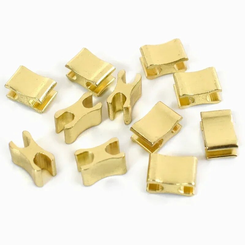 50/100 шт. Meetee 3 # 5 # Металлическая молния U-образная пробка, ремонтный комплект, зажим для хвоста, нескользящие концевые замки, портновские инструменты «сделай сам», швейные аксессуары