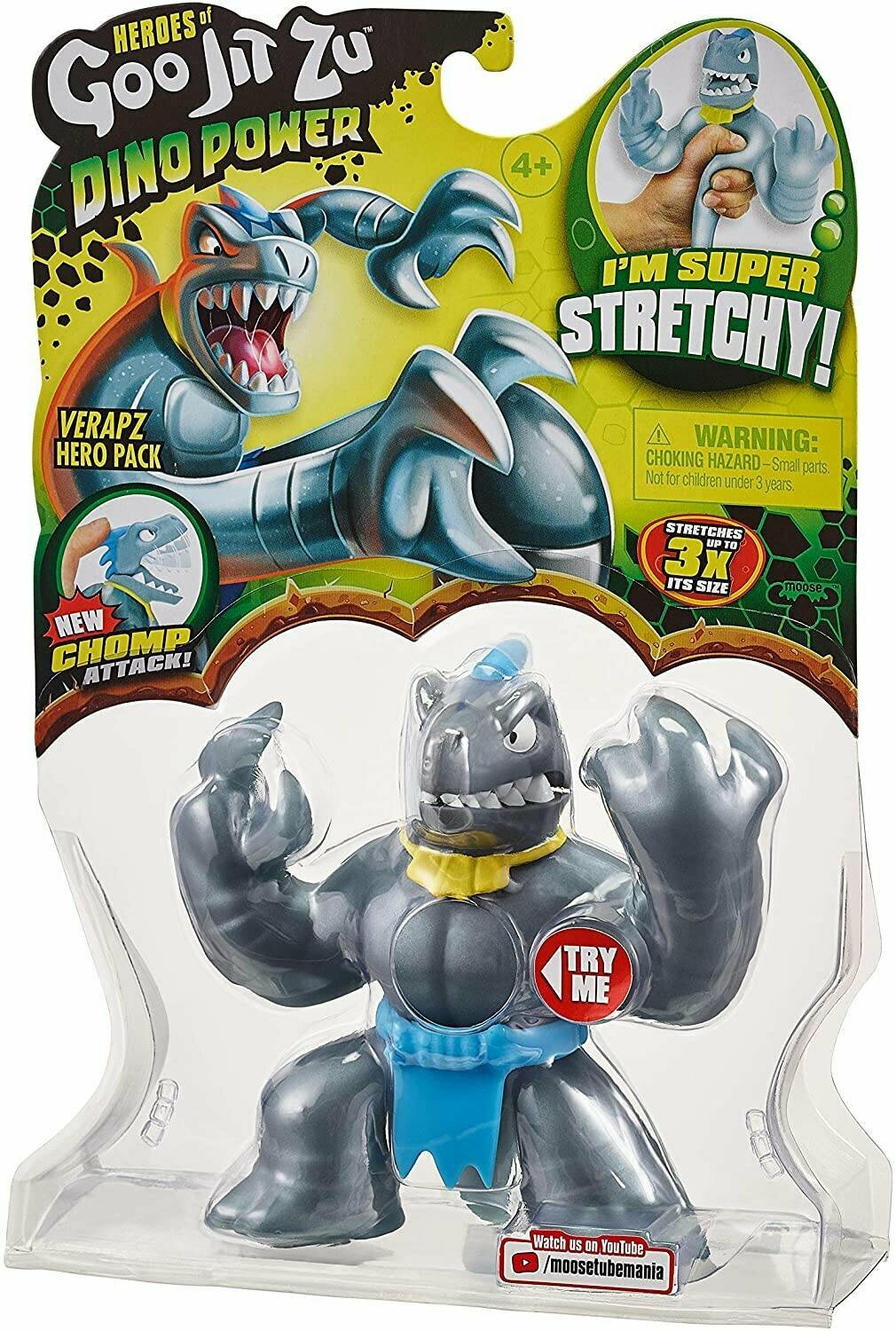 Фигурка Heroes of Goo Jit Zu Dino Power Верапц Велоцираптор Verapz боевые челюсти Гуджитсу