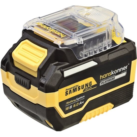 Hanskonner Аккумулятор HBP2006PRO PLATINUM 18 В, 1BatterySystem, 6.0 Ач, SAMSUNG, блистер