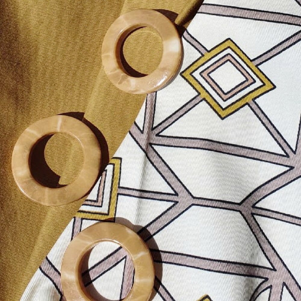 Люверсы 100 шт для штор, диаметр 35 мм, цвет карамельный