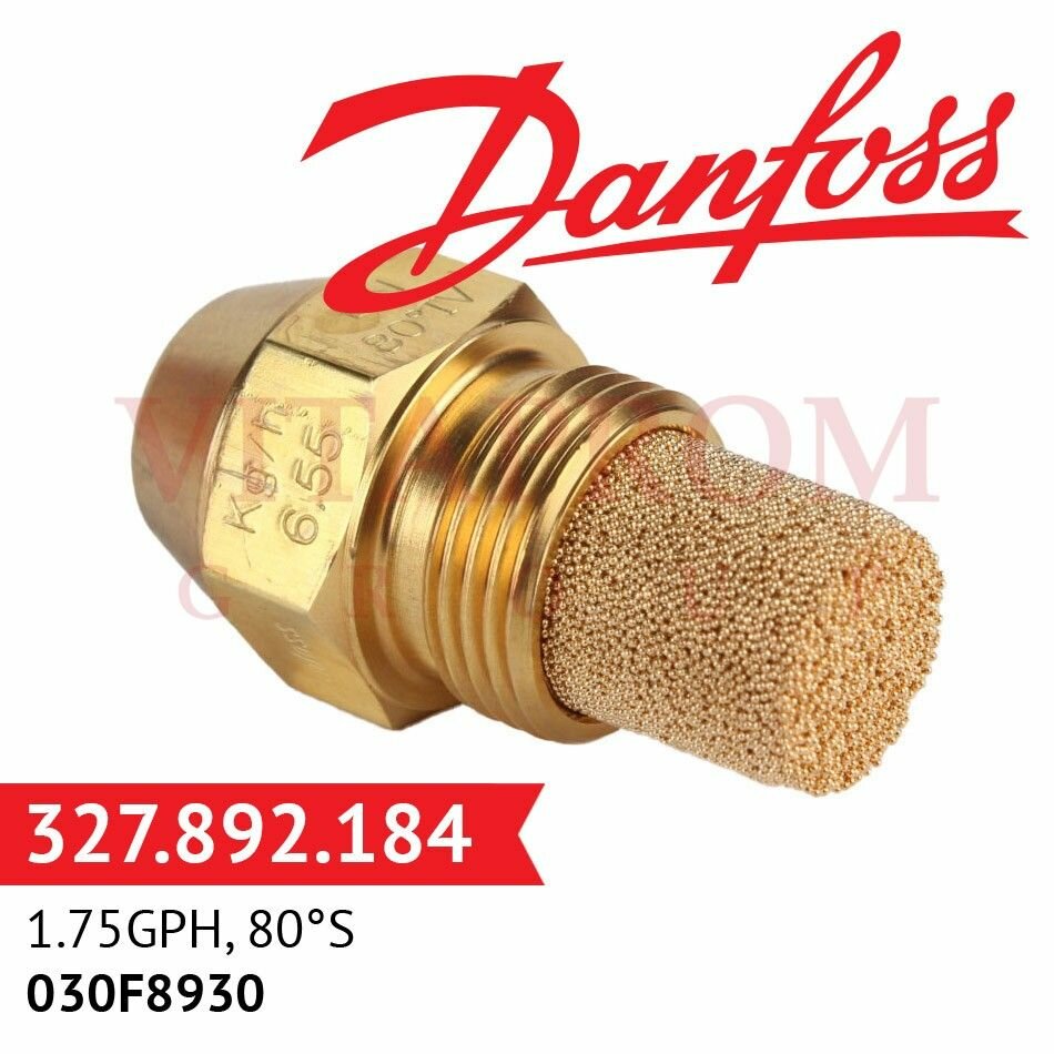 Форсунка Danfoss 1.75GPH, 80S, 030F8930 — фото 1
