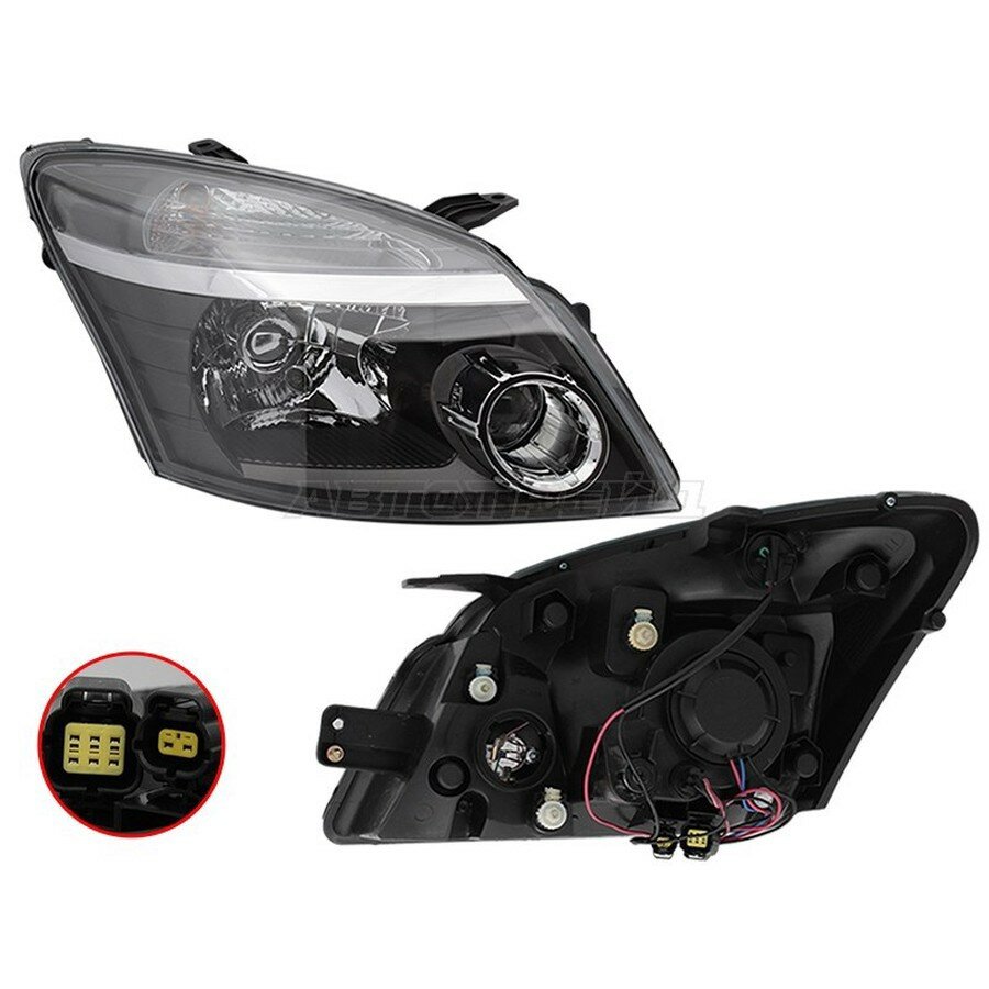 Фара Great Wall Hover H3 10-14 (Справа/ Галоген/ Ручная регулировка) SAT ST-11-GWHH3R | цена за 1 шт