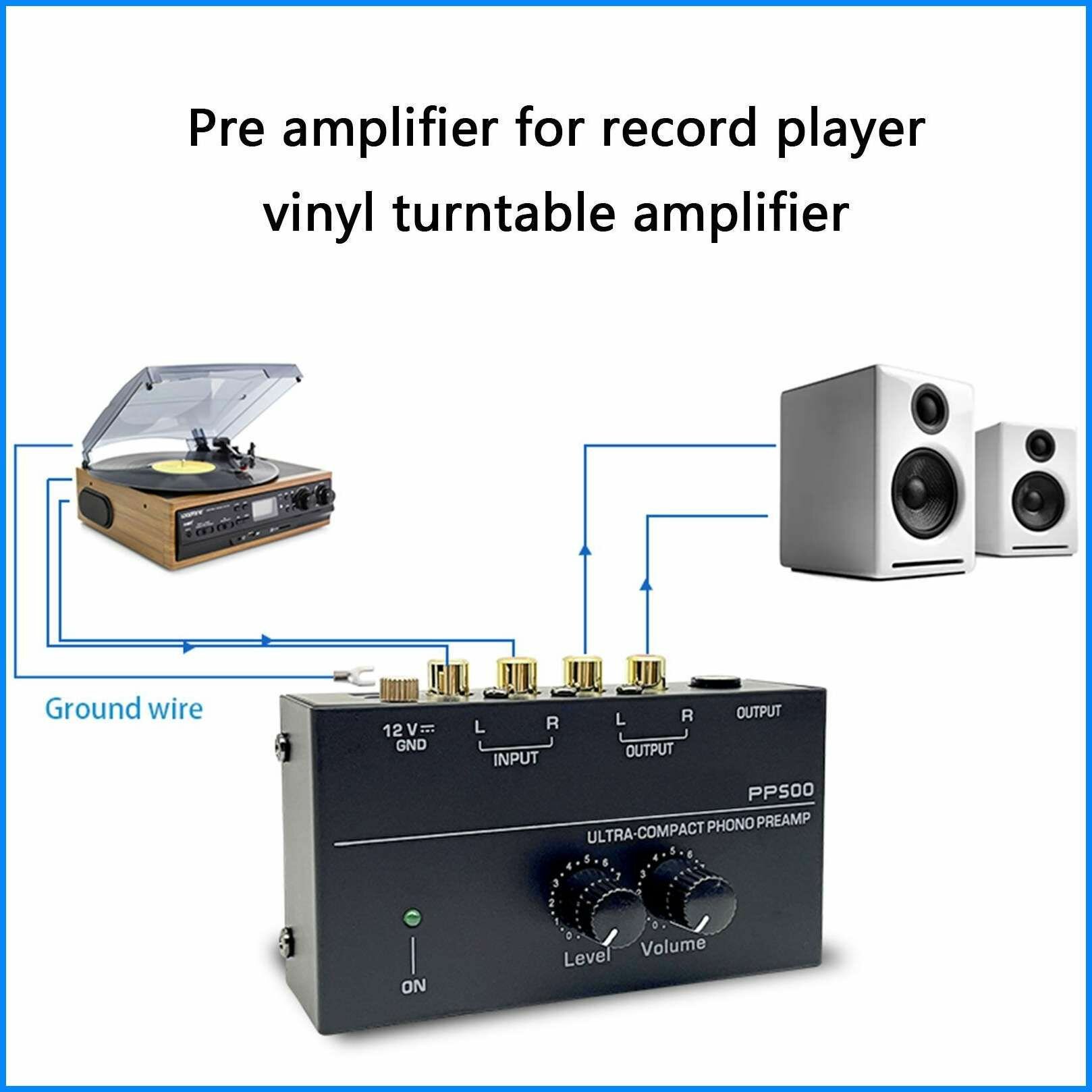 Фонокорректор с низким уровнем шума и регулируемой громкостью