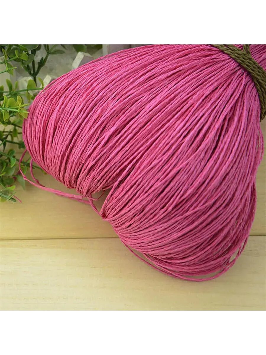 Натуральная пряжа из рафии (DIY поделок)