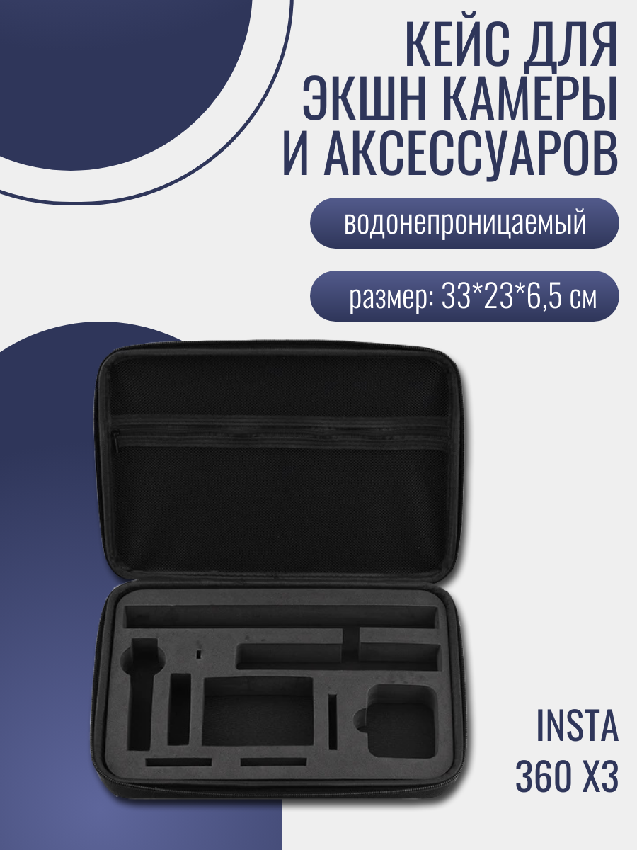 Кейс для экшн камеры Insta360 X3 / Бокс для хранения камеры