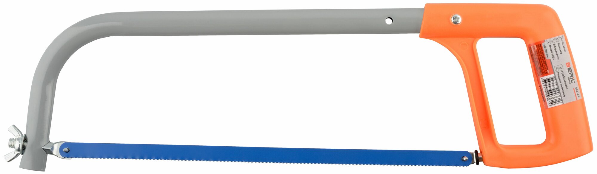 Ножовка по металлу 250-300мм (пластм. ручка) BERIL 591104