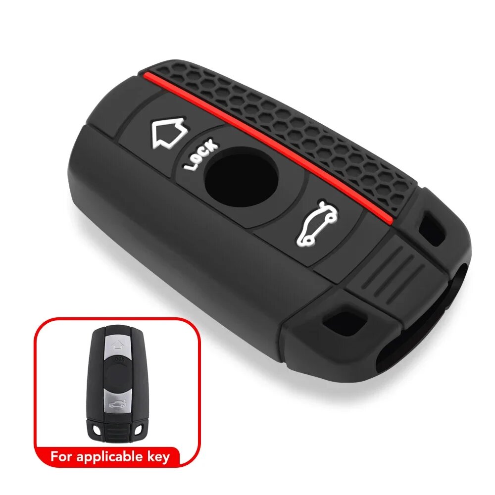 Силиконовый чехол для автомобильного смарт-ключа для BMW E60 E61 E70 E81 E87 E90 E91 E92 X1 X5 X3 1 3 5 6 Series Z4, защитный чехол, аксессуары