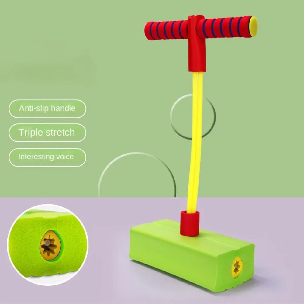 Детский прыгающий скакалка Pogo Stick красный полимер