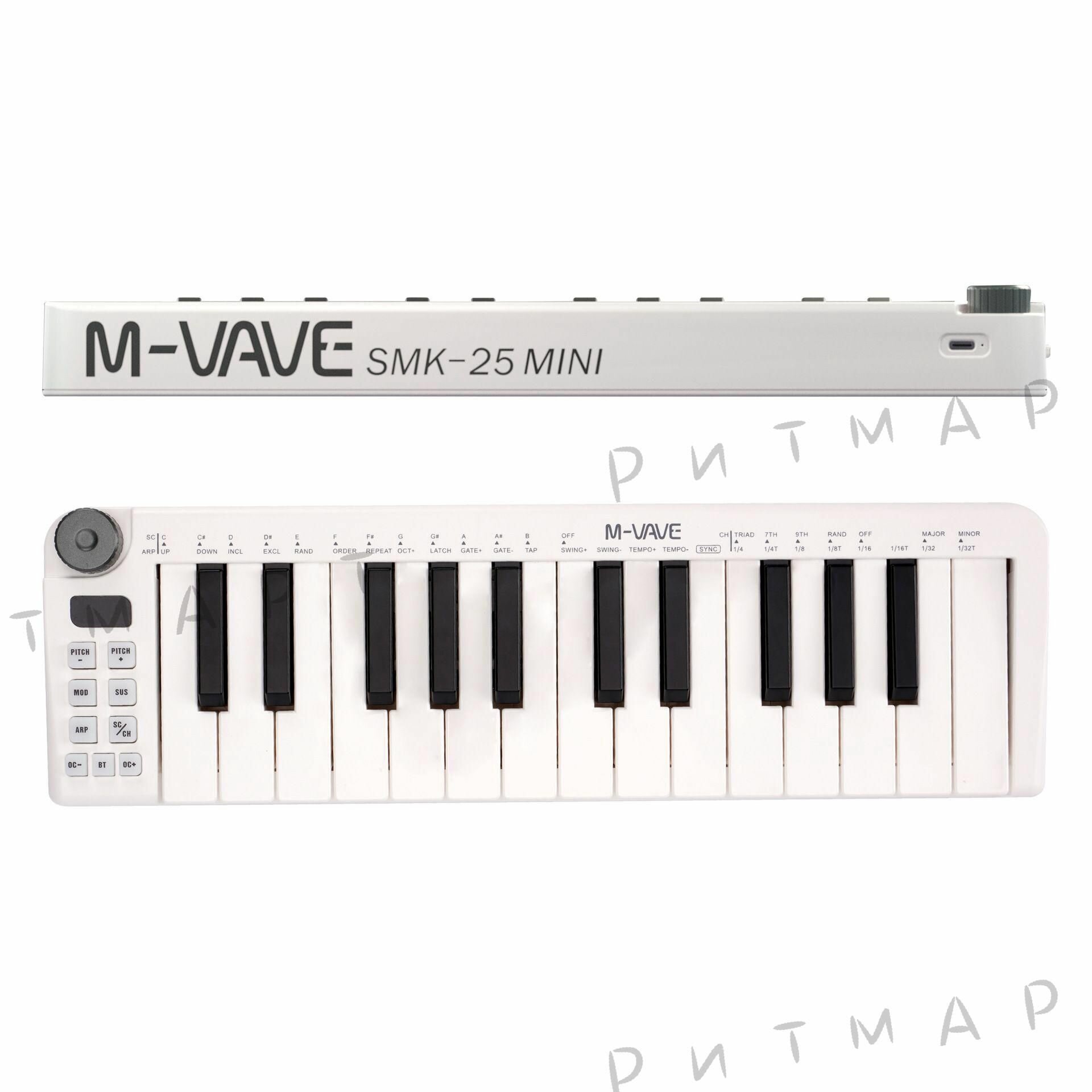 MIDI-клавиатура M-VAVE SMK-25MINI (25 клавиш) черная