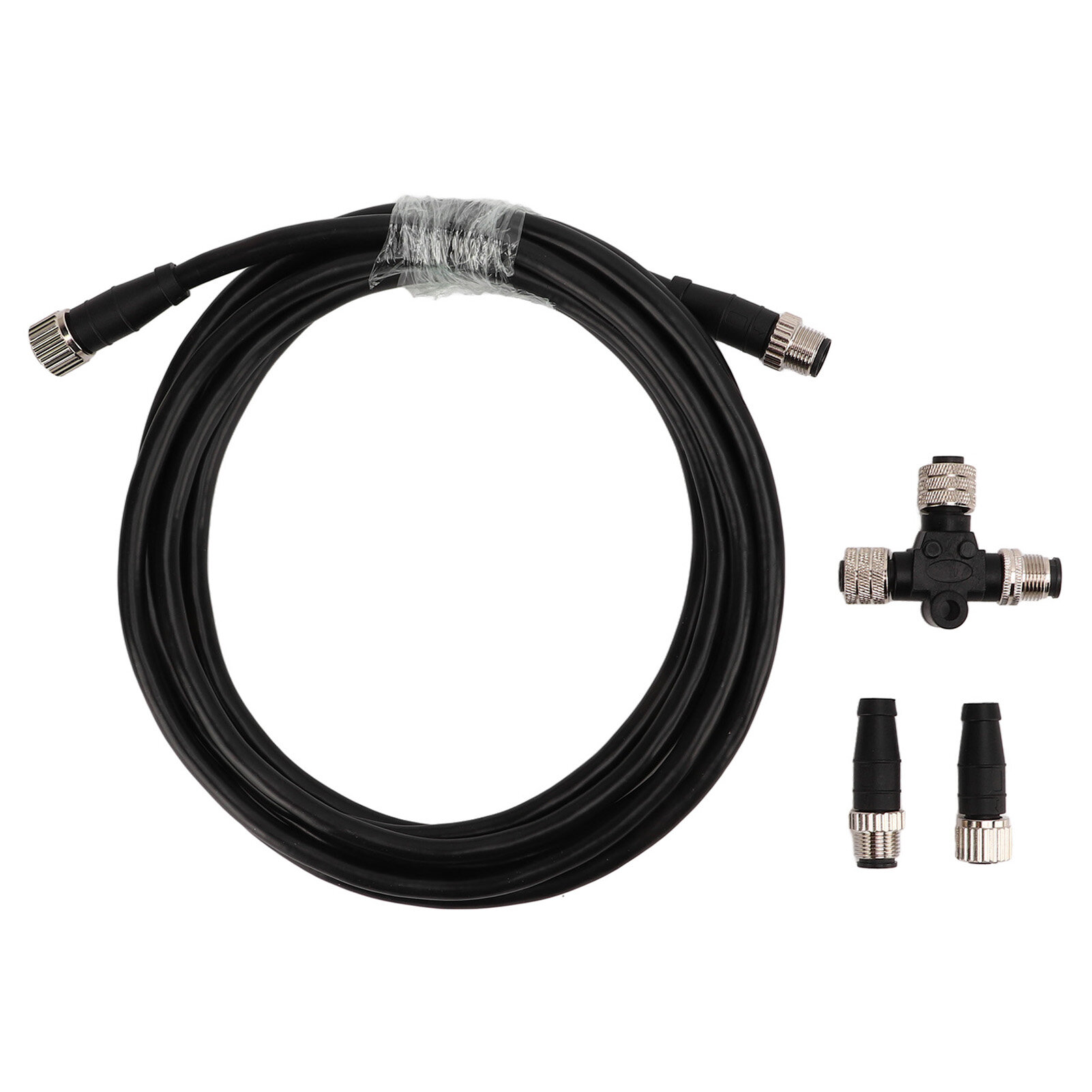 Backbone Drop Cable Tee Connector Terminator Kit 5Pin M12 Thread IP67 Waterproof for NMEA 2000 Networks