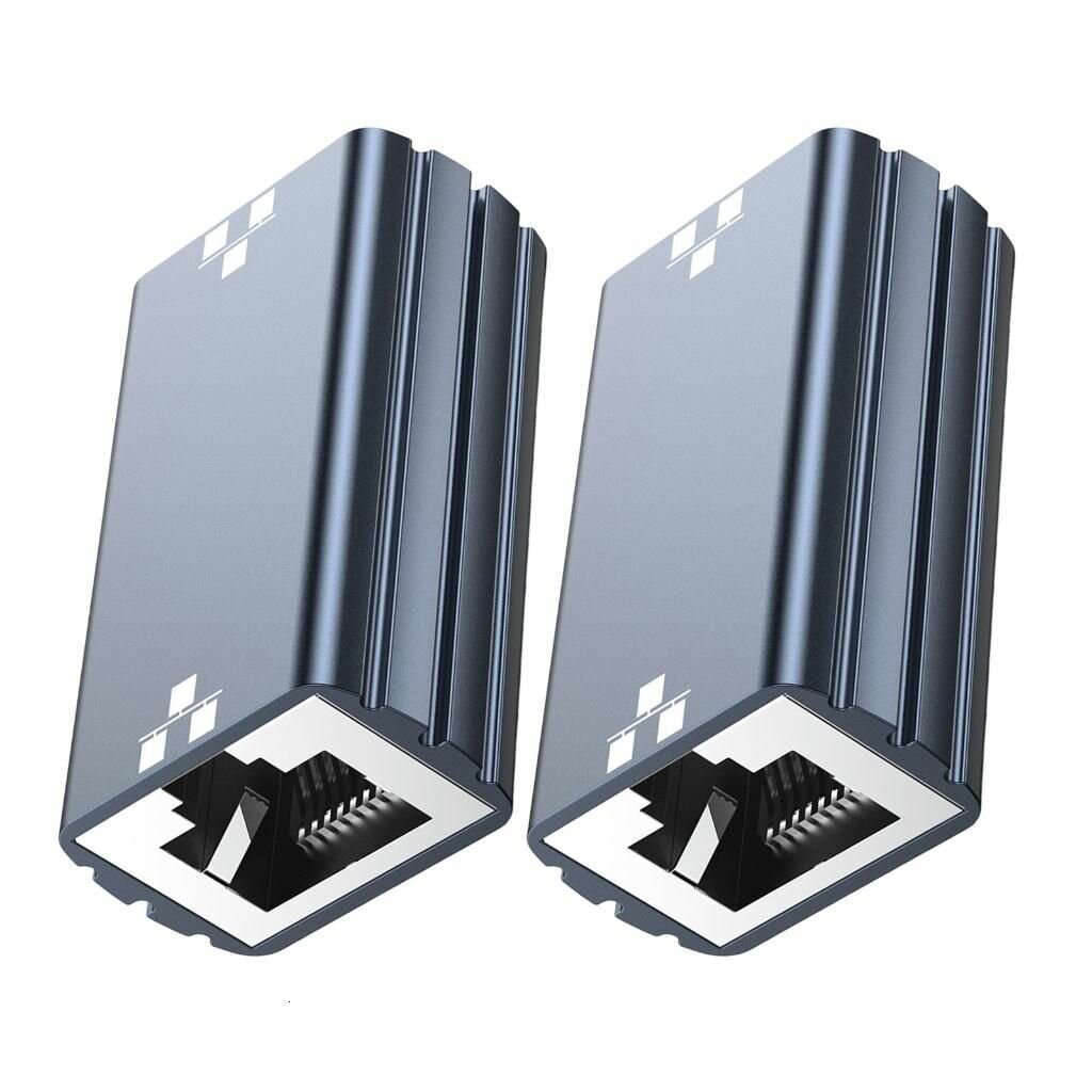 Разветвитель RJ45 для простого подключения нескольких устройств и распределения сигнала, Серый