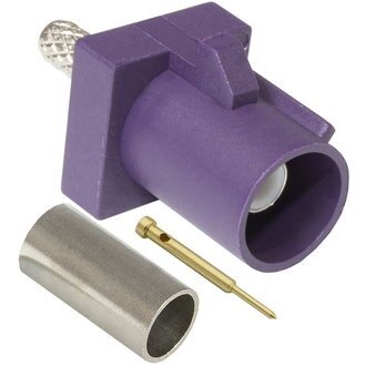 Гнездо FAKRA TYPE D-P, RG174/RG178/RG316, обжимное