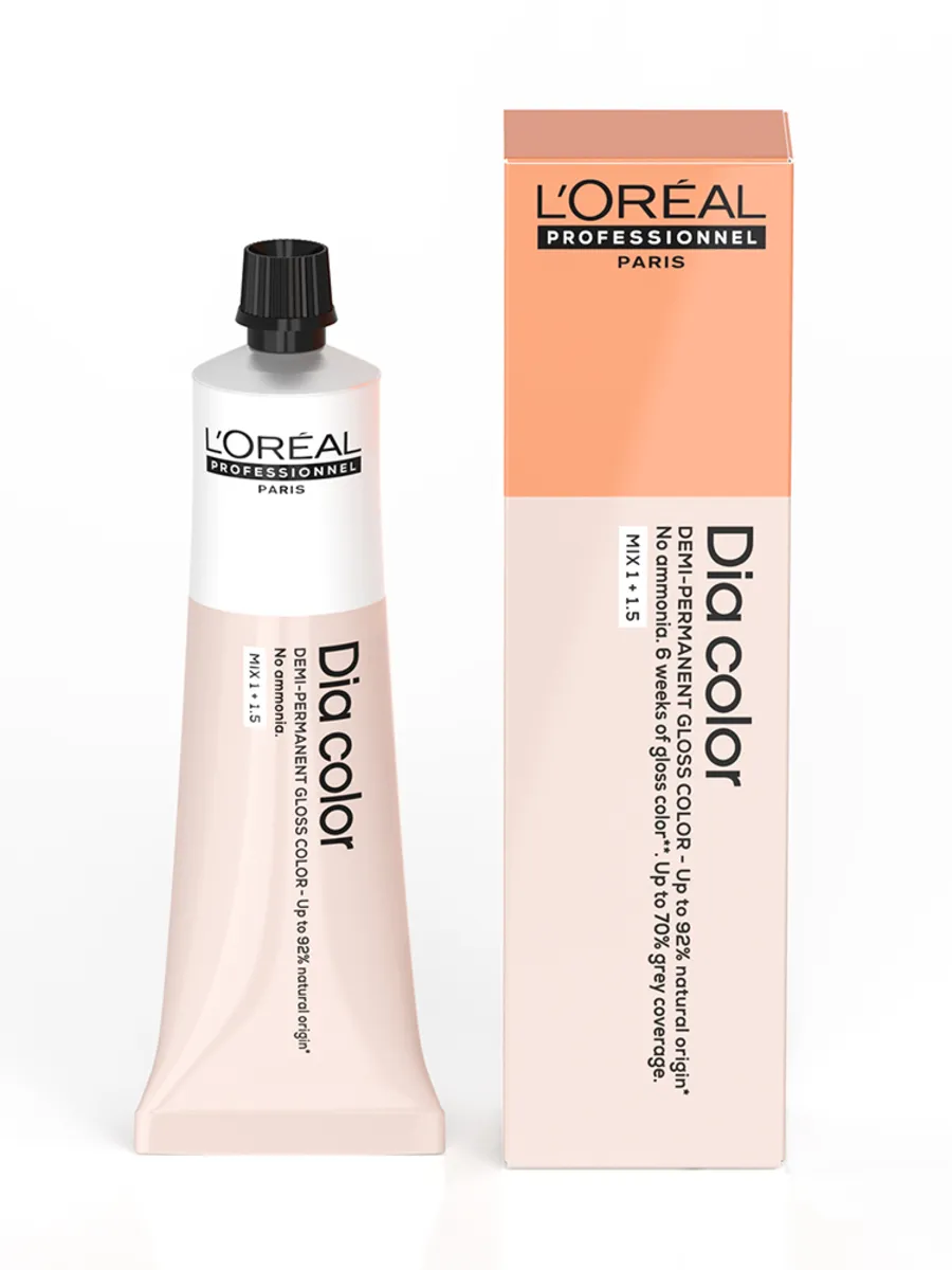 Краска для волос L'Oreal Professionnel DIA Color demi-permanent gloss color, Полуперманентная глянцевая, 5.4