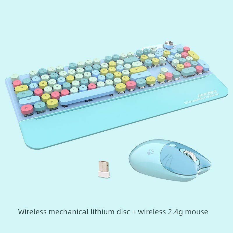 Беспроводной комплект клавиатуры и мыши Mofii Zero для девочек, для компьютера, ноутбука, офисной работы, приятный на