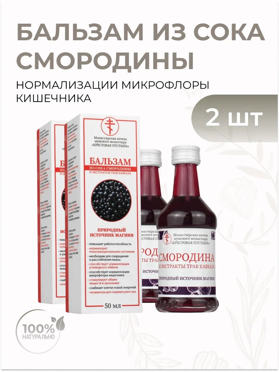 Набор Бальзам из сока смородины и экстрактов трав Кавказа