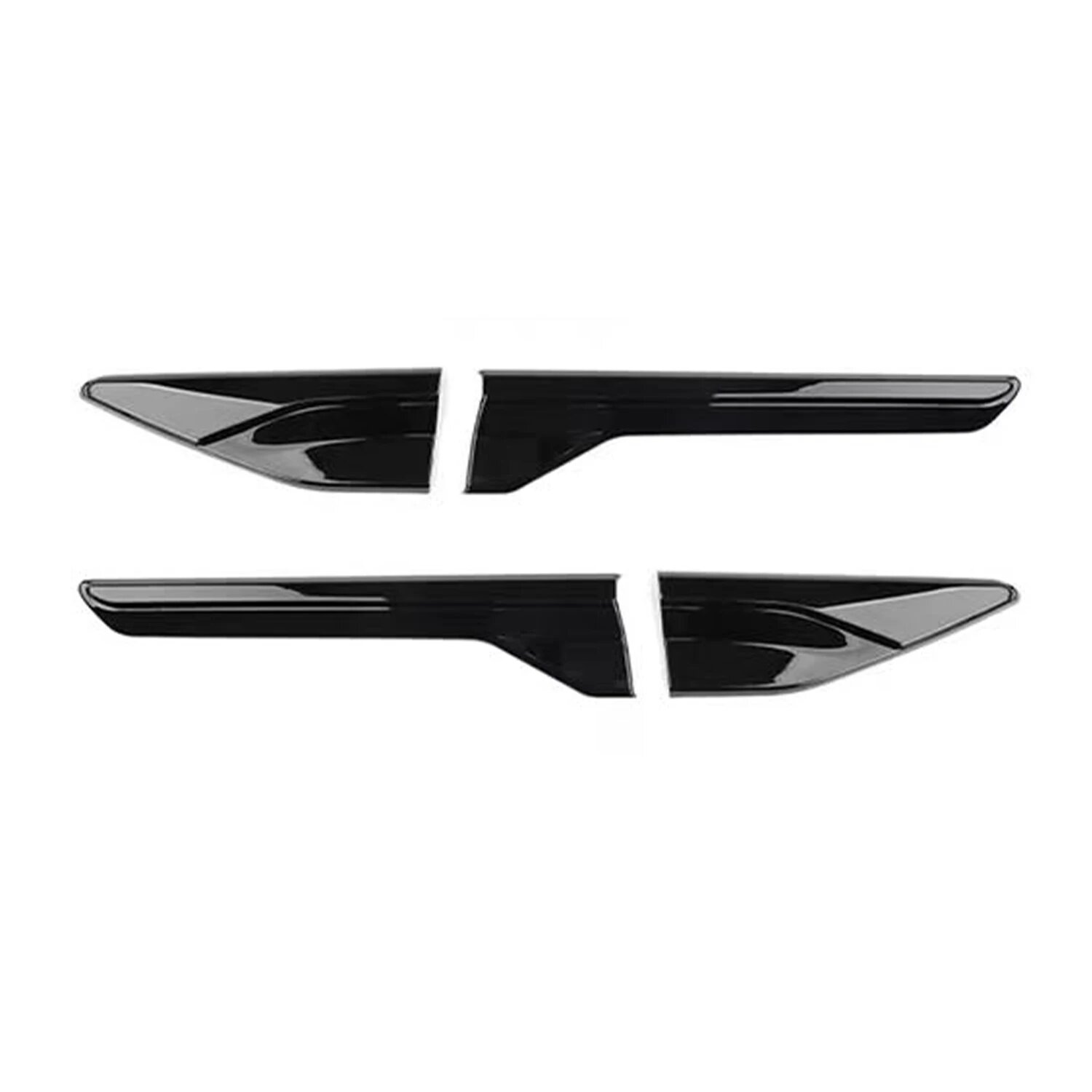 Для Kia Sorento MQ4 2020-2025, 4 шт, аксессуары из АБС-пластика, наружное боковое крыло, вентиляционное отверстие, наклейка, декор, внешняя отделка автомобиля Glossy Black