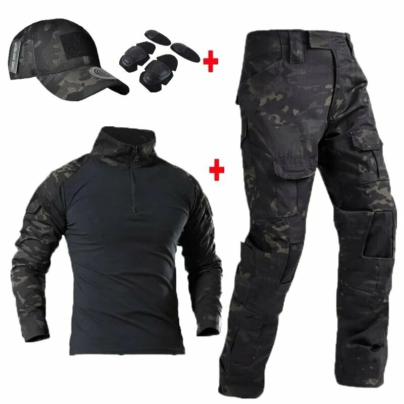 Костюм для рыбалки и охоты + наколенники и налокотники+Шляпы Tactical 7.62