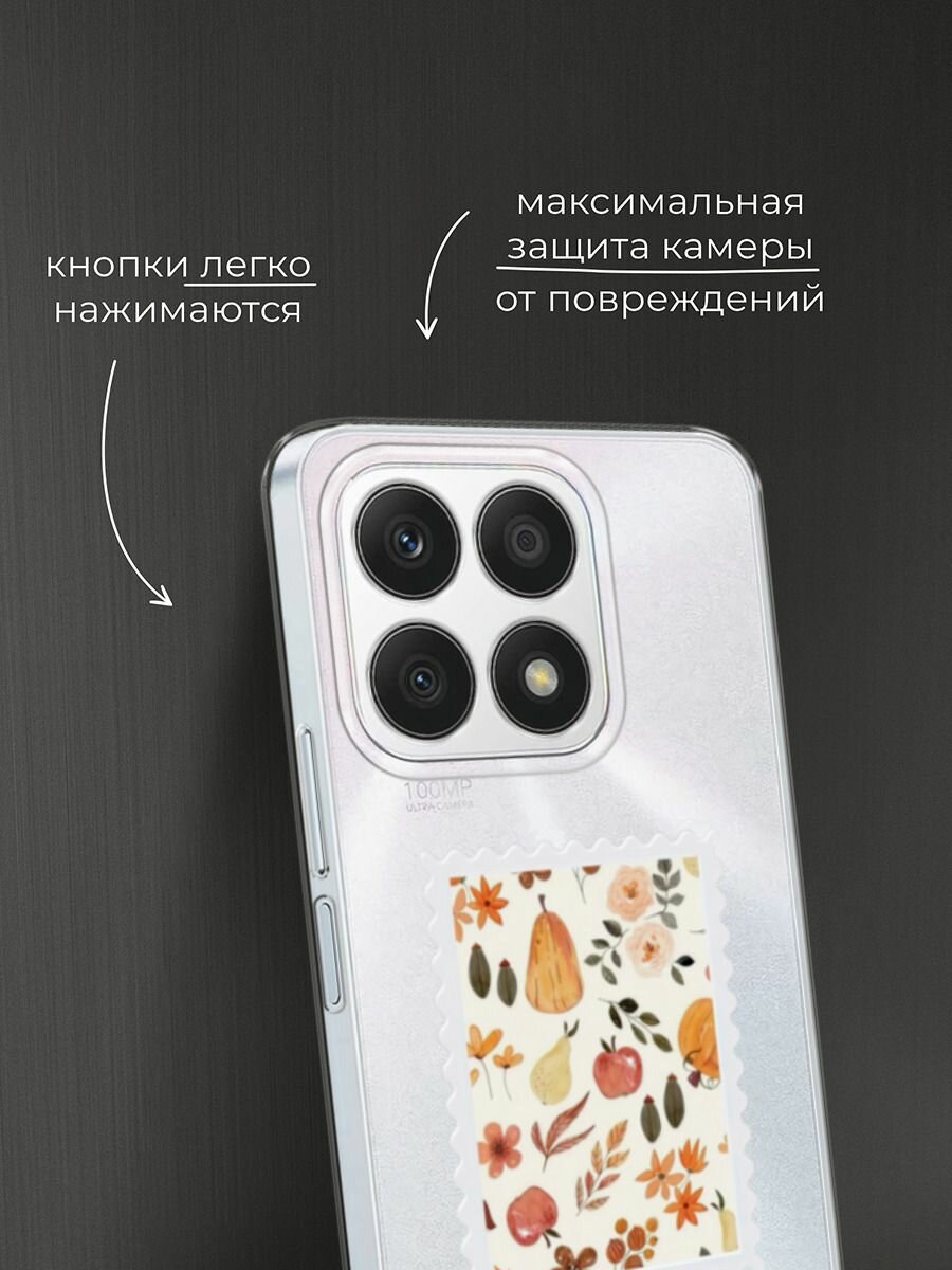 Силиконовый чехол на Honor X8A / Хонор X8A с принтом Уютный сезон — фото 1
