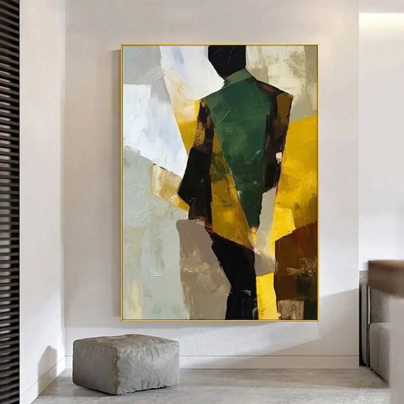 Abstract Modern Figure Oil Painting 100% Handmade Canvas Art for Home Living Room Wall Fashion Interior Decoration